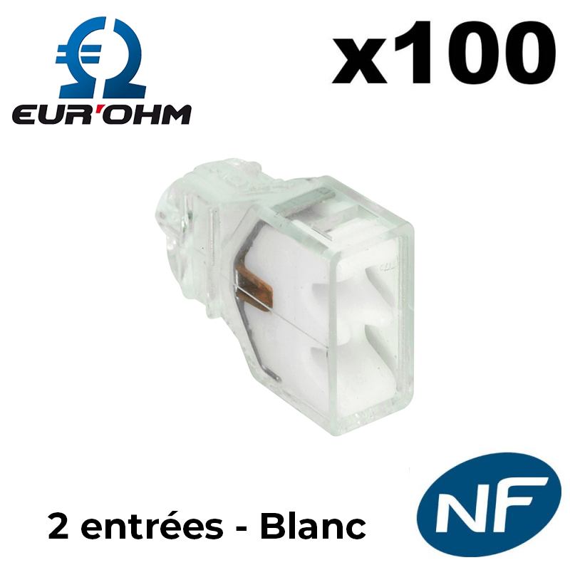 Bornes automatiques de raccordement 2 à 10 fils 2,5mm²