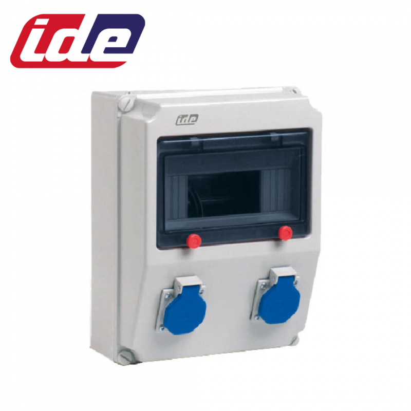 Coffret de prise étanche IP67 avec prise mono 2P+T 16A