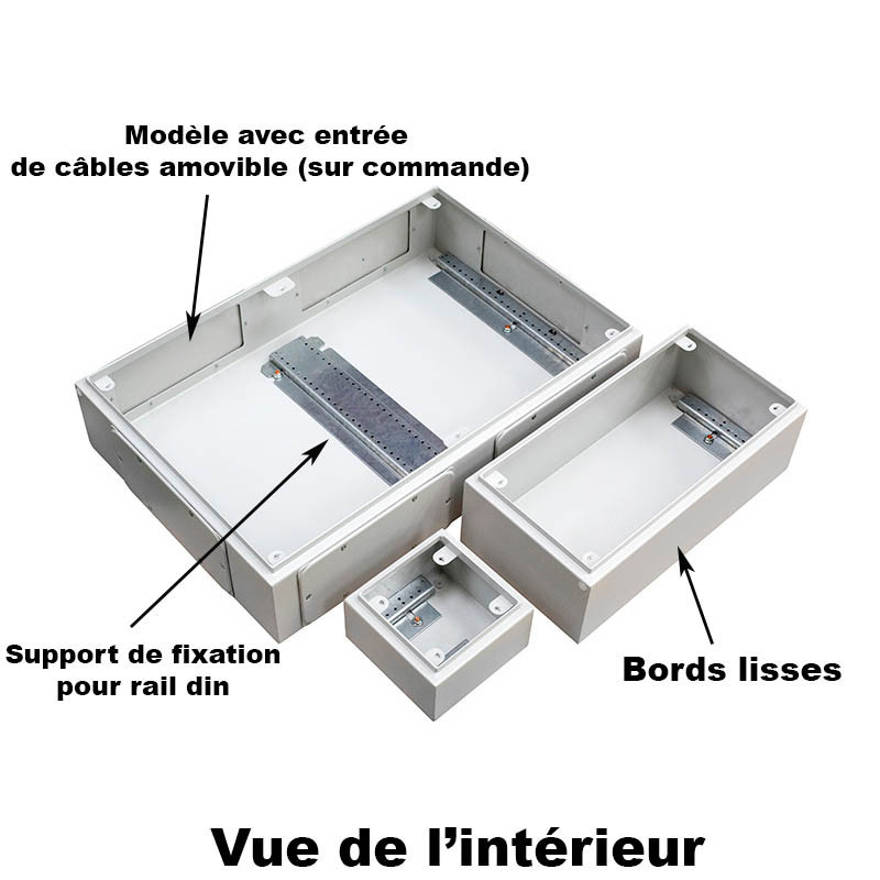 Boîtier métallique étanche TECNO - IP65 type boite à bornes