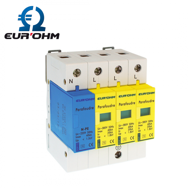 Parafoudre 3P+N T2 4 modules Eur'Ohm référence 20910