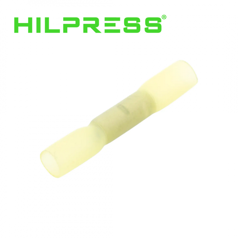 Bout à bout thermo-rétractable jaune de 2.5-6mm² - 10143 HILPRESS