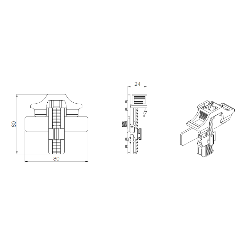 Accessoire pour chemin de câble fil ou tôle - 43614 Eur'Ohm